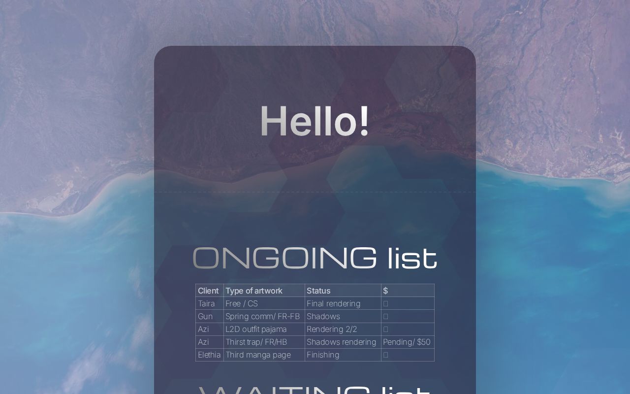 Commission status and wait-list